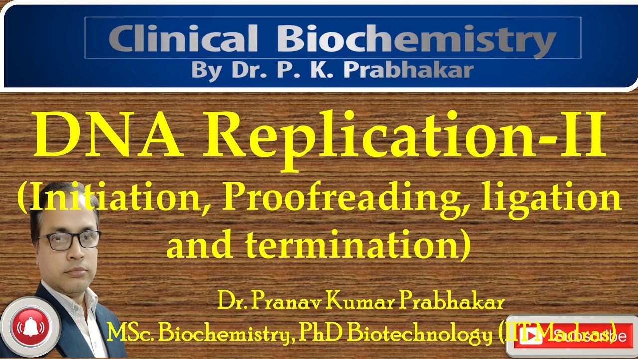 DNA Replication (Initiation, Proofreading, ligation and termination ...