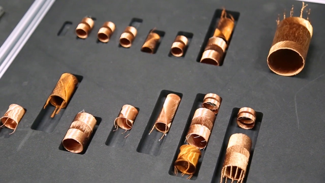 Overview of our coreless motor inner materials, winding! - YouTube
