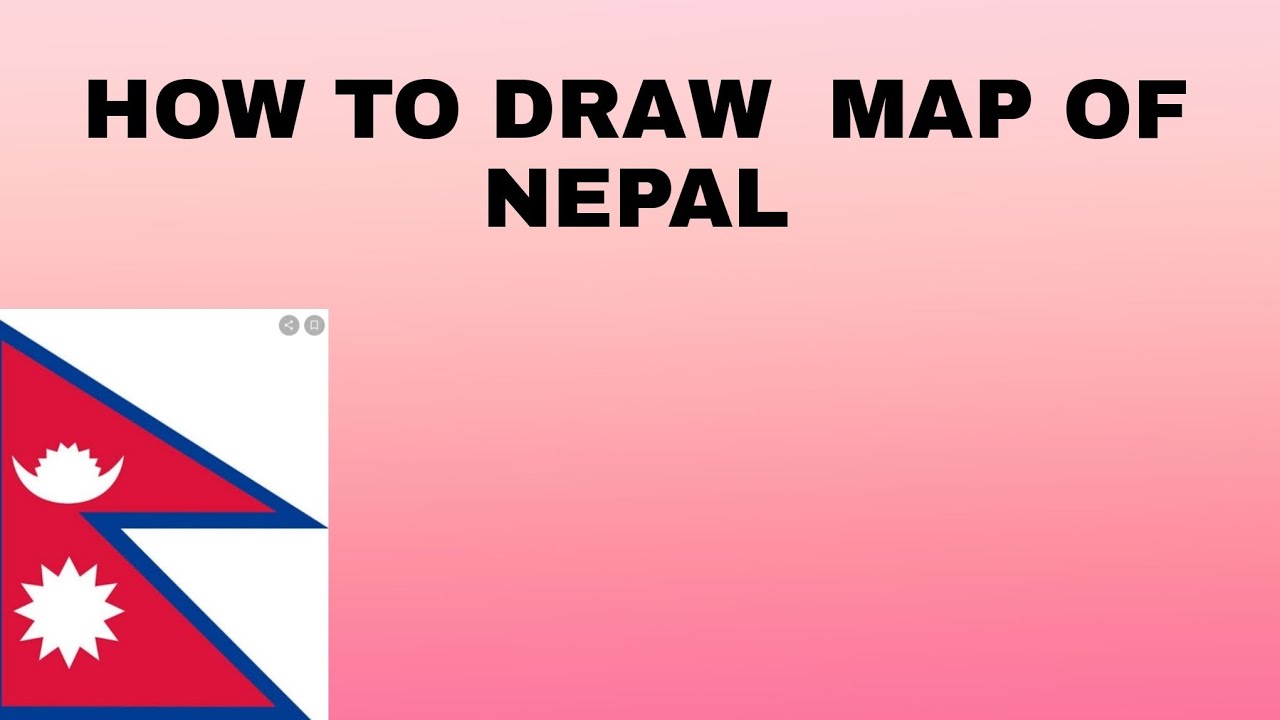 How to draw Nepal map - YouTube