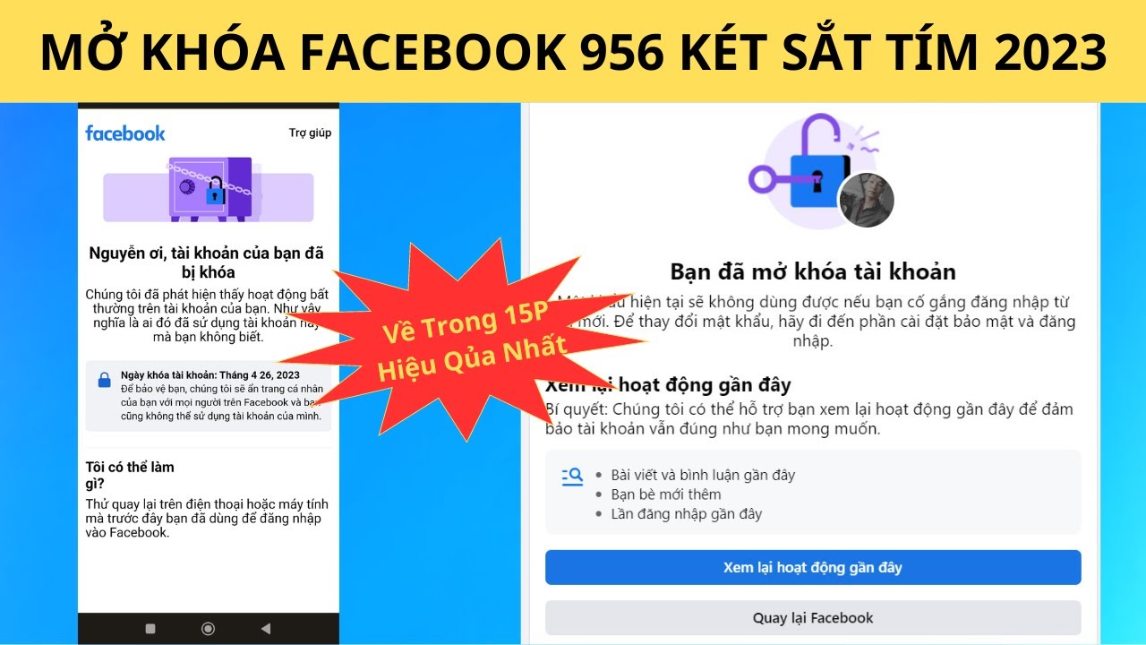 Cách Mở Khóa Facebook Bị Checkpoint 956 By Hoàng Thạch Support - YouTube