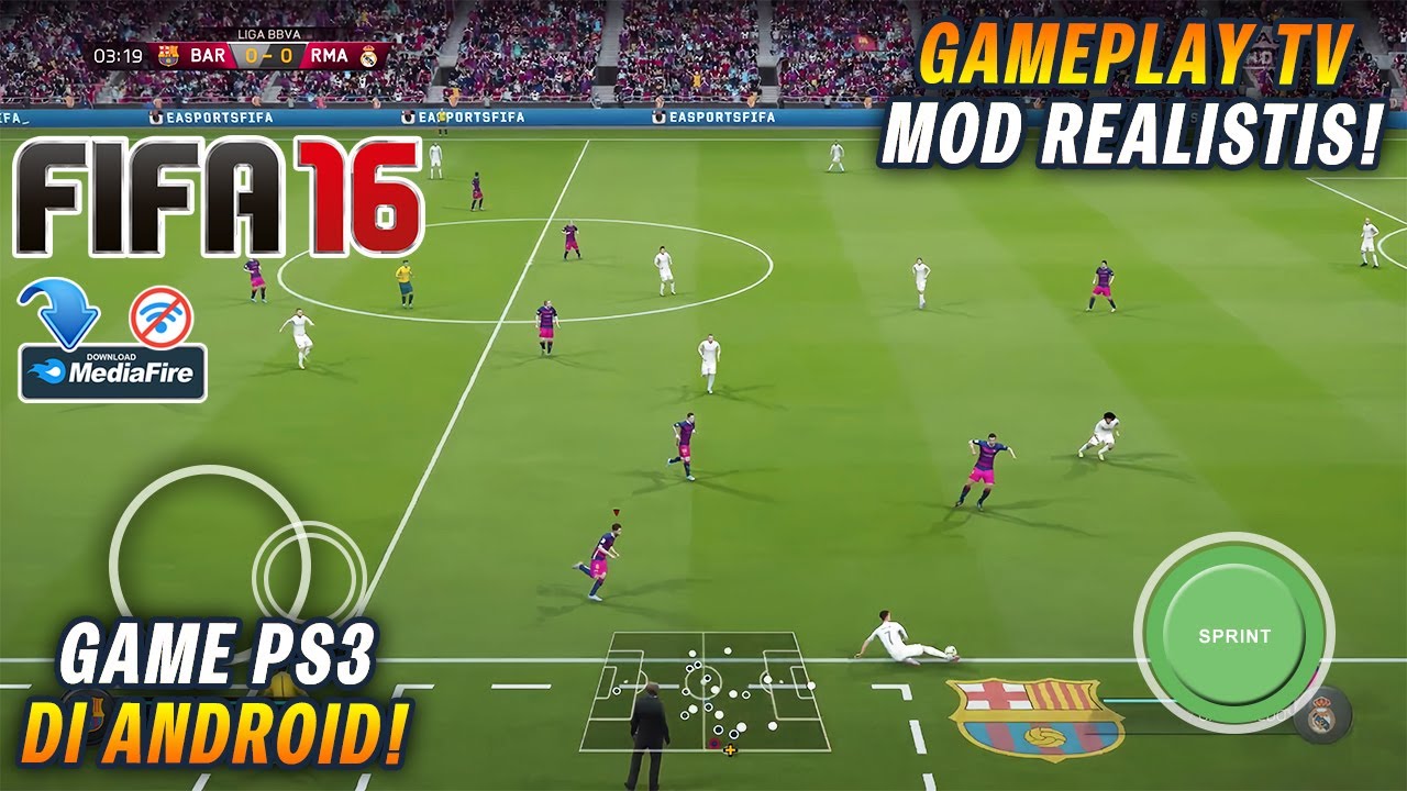 KEREN BENER ! Berasa Nonton TV ! Main FIFA 16 PS3 di Android ! Game ...
