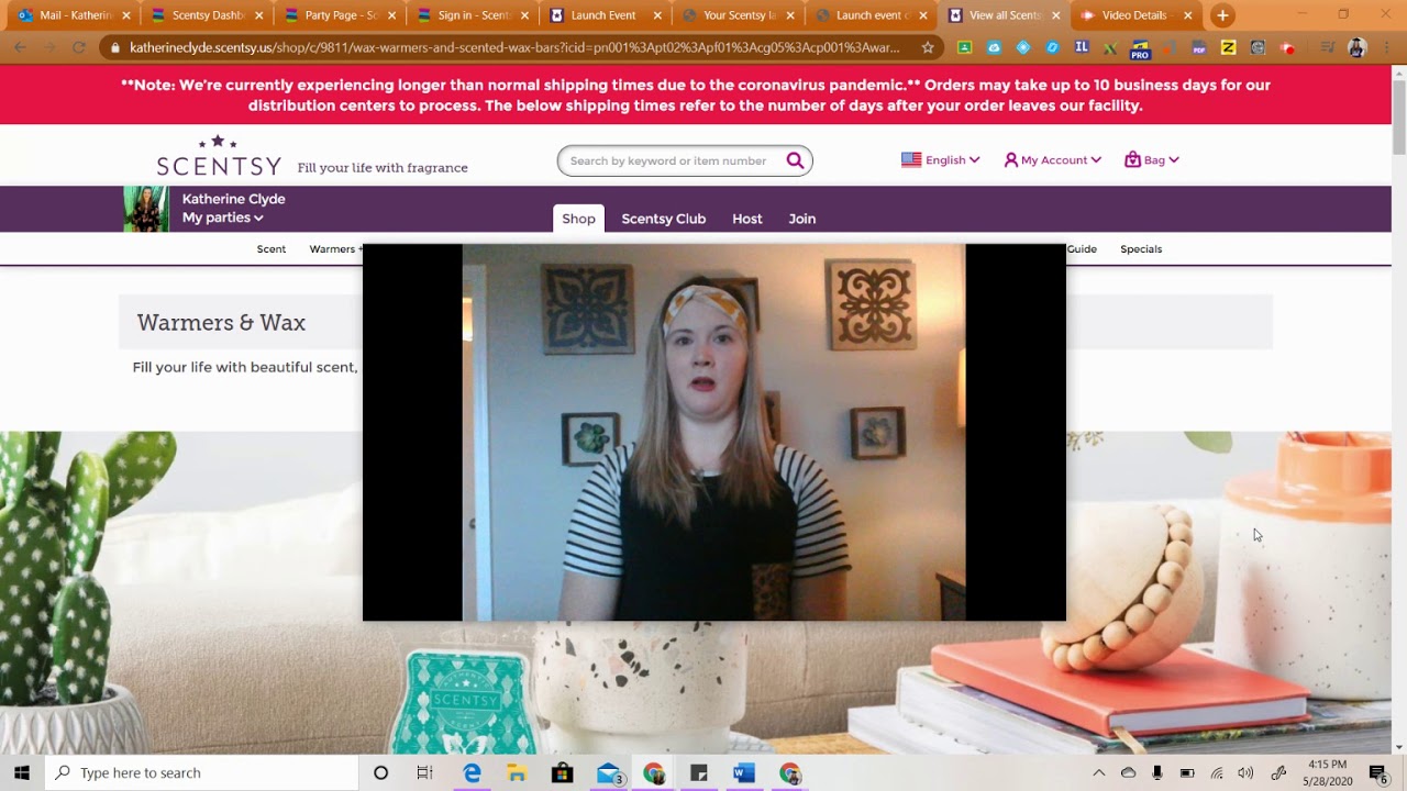 Scentsy Launch Party - YouTube