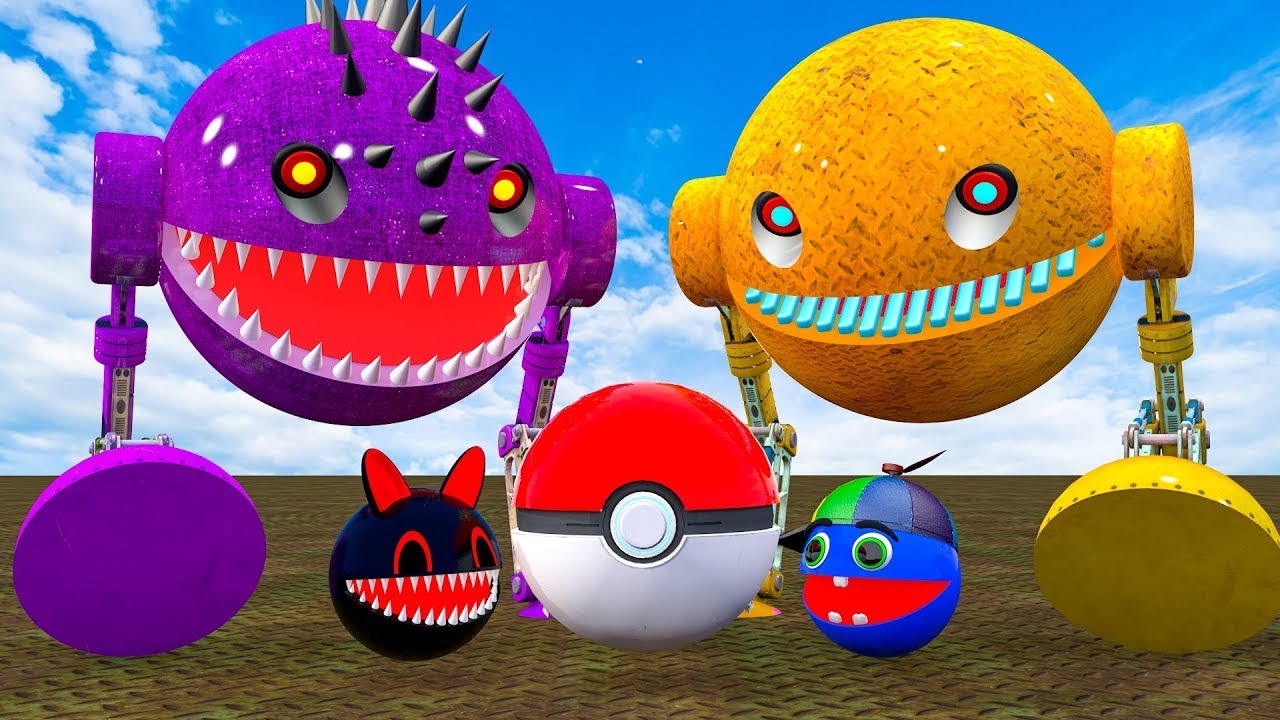 Robot Pacman Vs Ms Pacman Vs Pacman Monster In Pokemon A New Battle ...