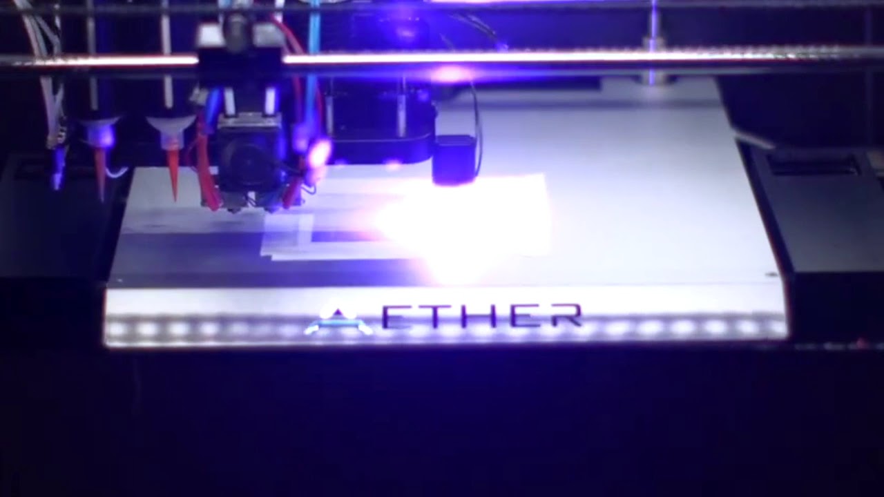 Aether 3D Printer Multi-tool Multi-material Demo - Microfluidic Chip ...