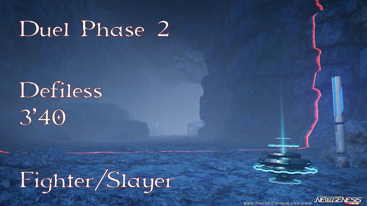 [ PSO2:NGS ] Duel Phase 2 Defiless 3'40 Fi/Sl with Knuckles/Double ...