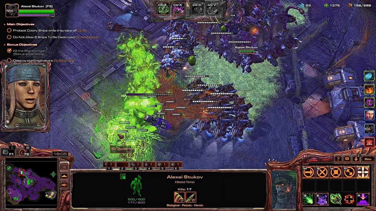 SC2 Super Commander Co-Op Miner Evacuation Alexei Stukov GamePlay - YouTube