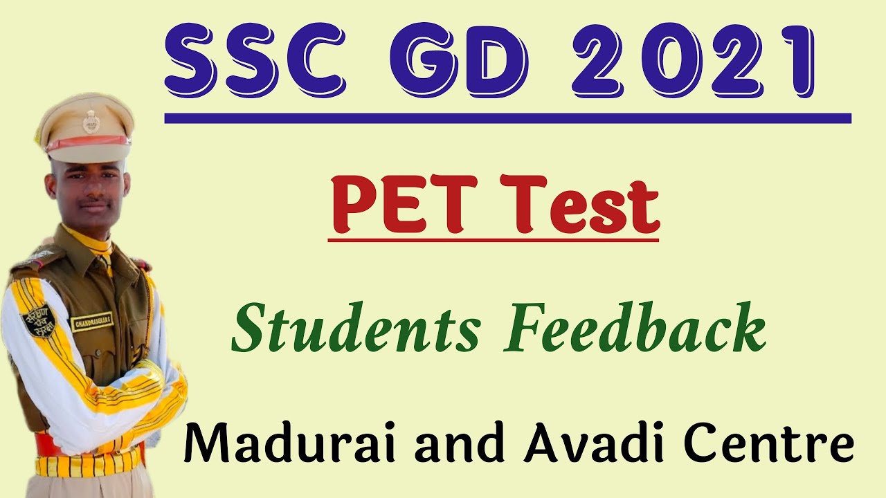 SSC GD - PET Students Feedback - YouTube