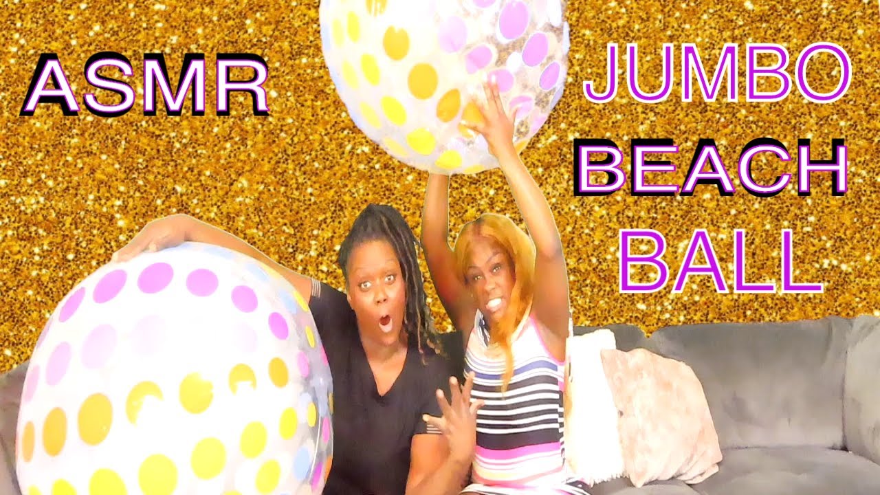 ASMR JUMBO BEACH BALL - INFLATING AND DEFLATING BEACH BALL - YouTube