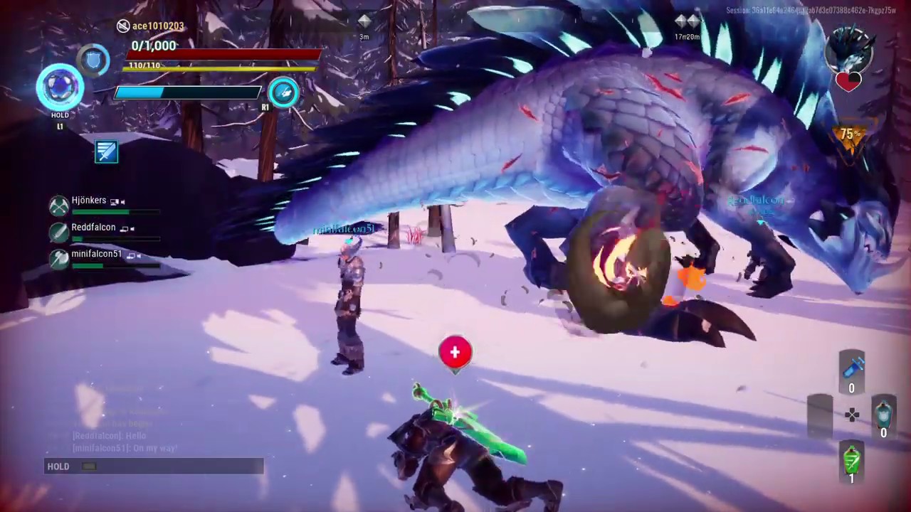 Dauntless:Fighting my First Frostback Pangar - YouTube