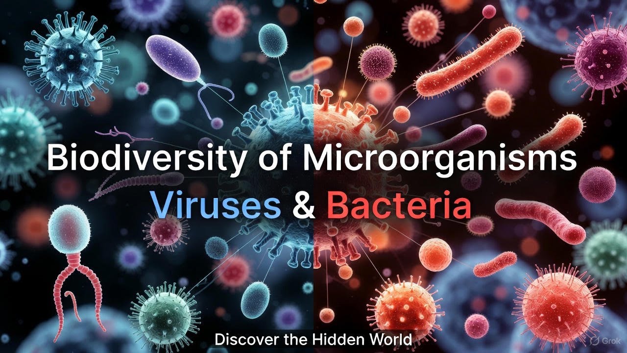 Biodiversity of Microorganisms Viruses and Bacteria - YouTube