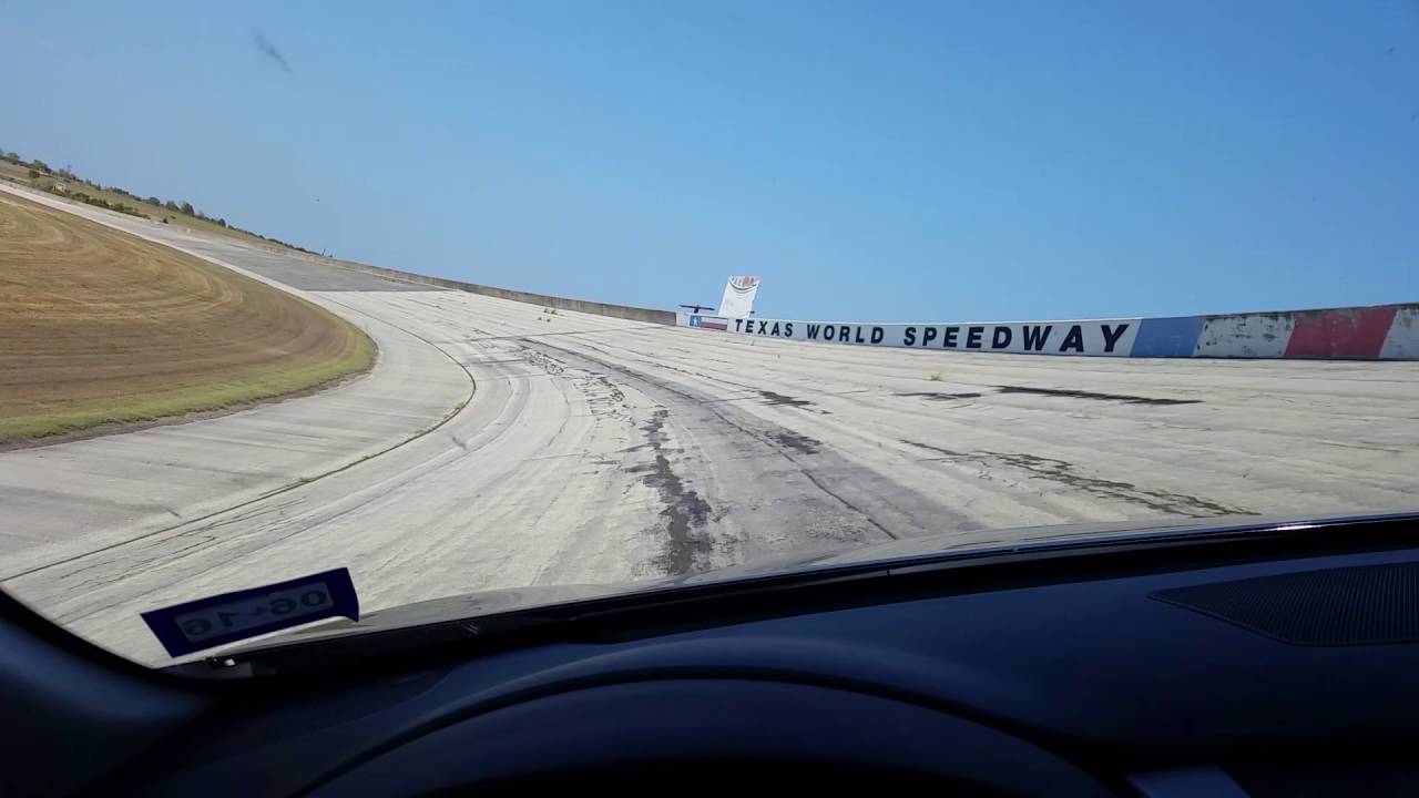 Lap around Texas World Speedway oval - YouTube
