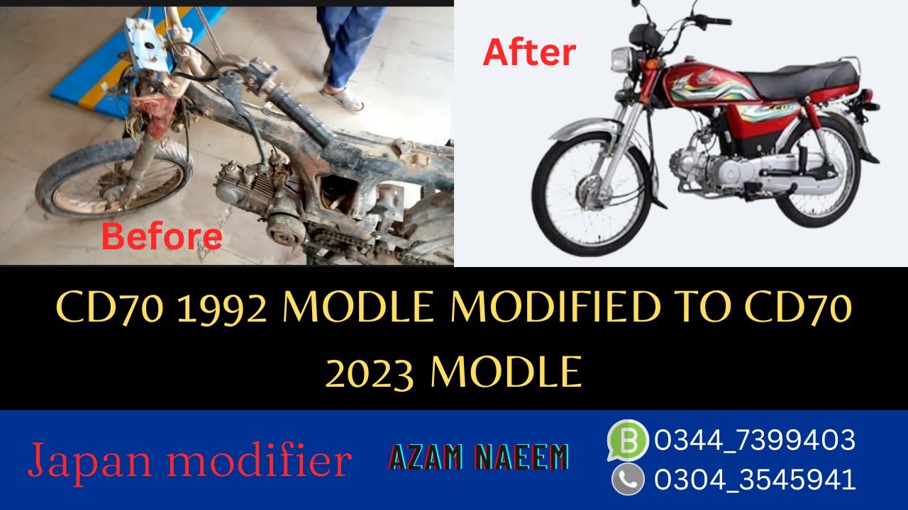 CD70 1992 model modified to CD70 2023|#bikemodification # ...