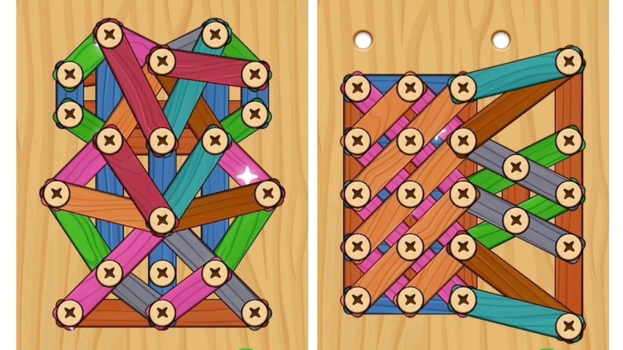 Wood Screw Puzzle level 144 and 145 - YouTube