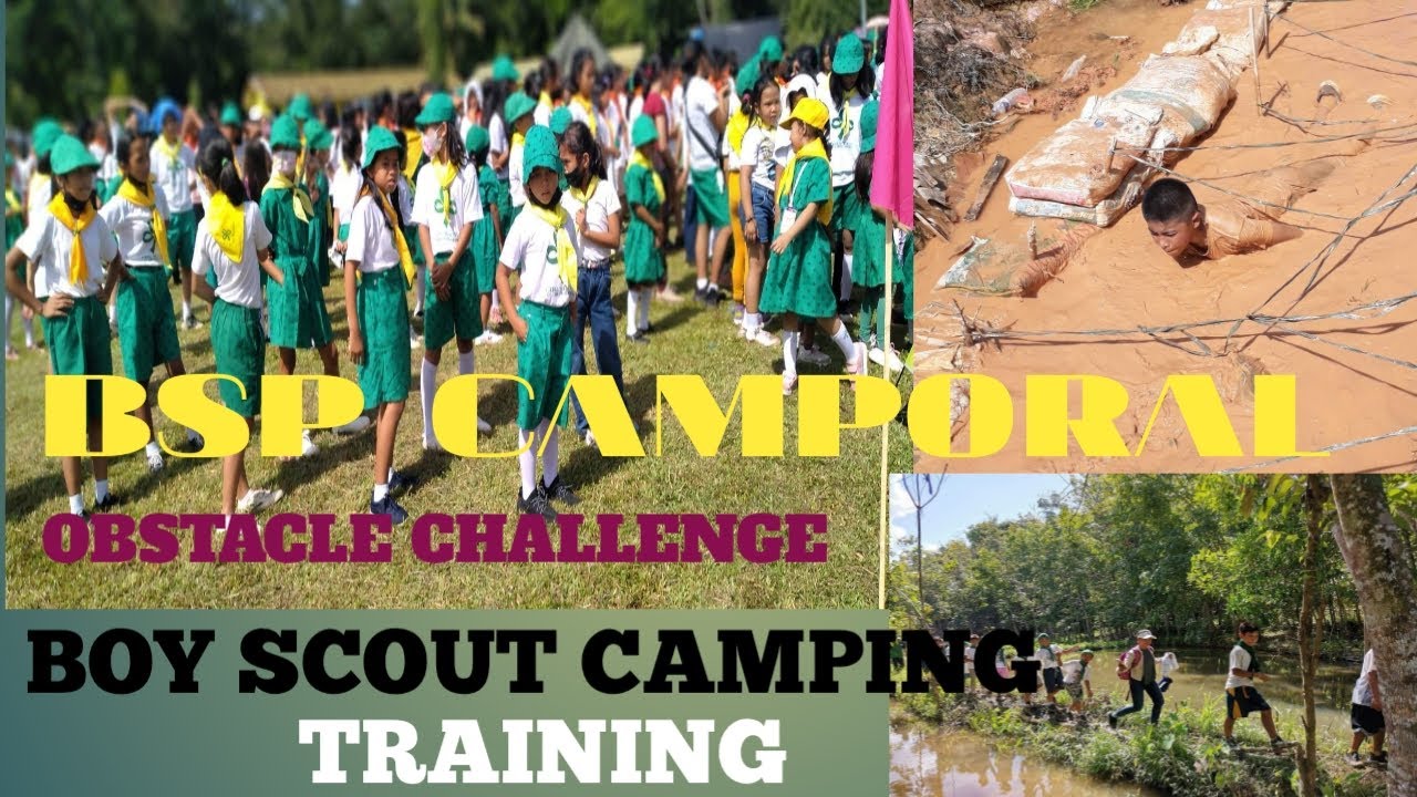 BOY SCOUT CAMPING TRAINING ( Obstacle challenge ) - YouTube
