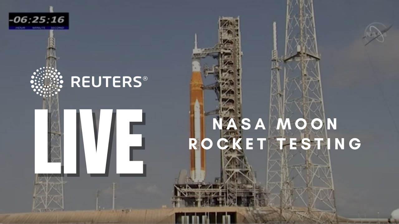 LIVE: NASA's next-generation moon rocket undergoes more tests - YouTube
