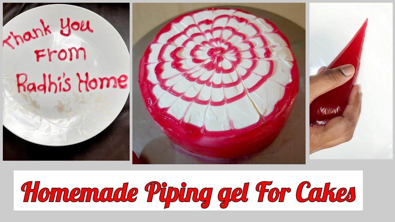 Homemade Piping gel for cakes| 10 రూపాయిలతో పైపింగ్ జెల్ తయారీ | Letter ...