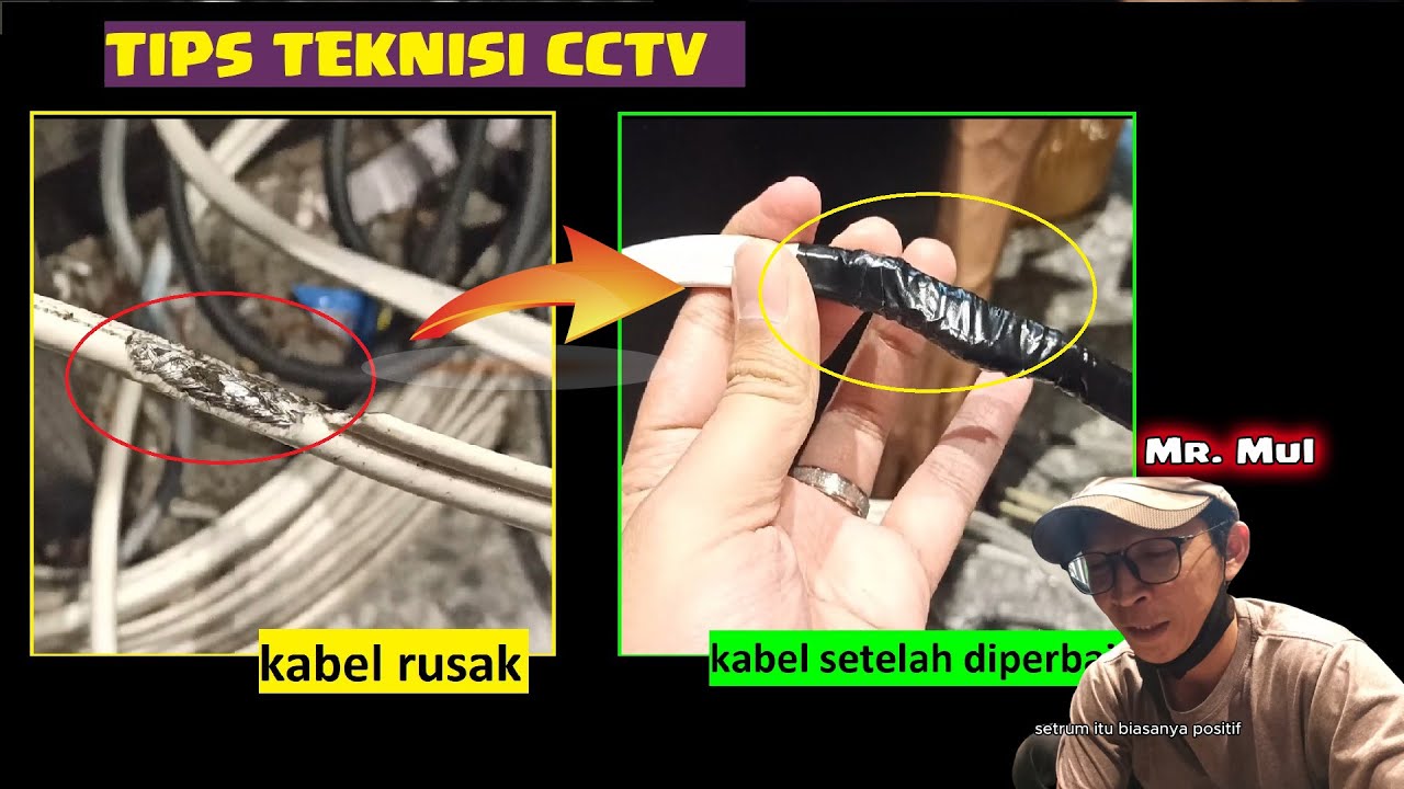 CARA MEMPERBAIKI KAMERA CCTV YANG MATI | CARA MENYAMBUNGKAN KABEL ...