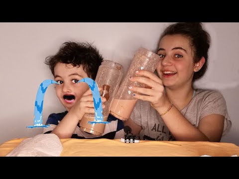 KARDEŞİM ile SMOOTHIE CHALLENGE ( ATA KUSACAKTI 🤮 !! )