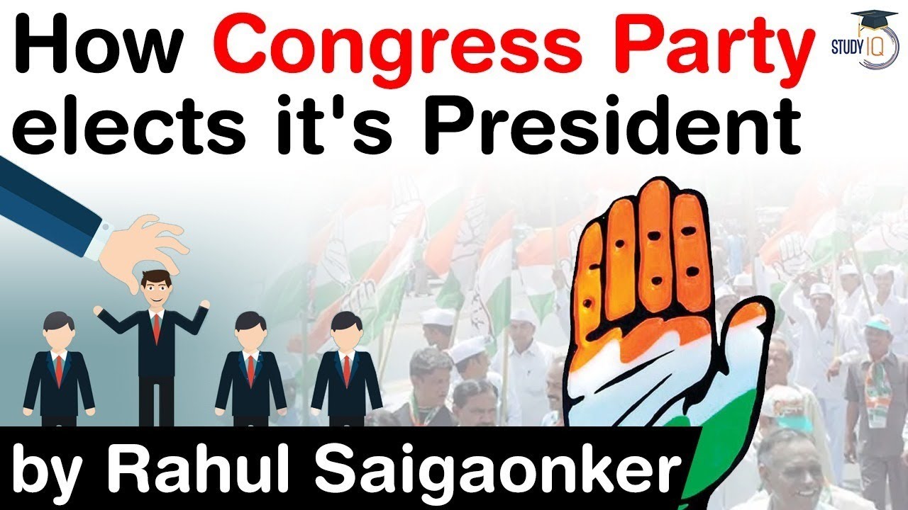 How Indian National Congress party elects its President? Constitution ...
