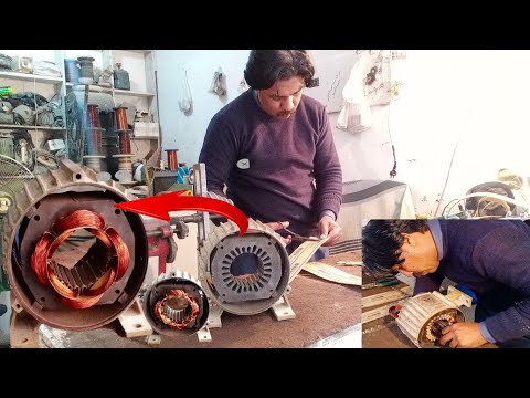 Half Hp Motor||How To Rewind  Dunky Water Pump Motor||Info And Skills.