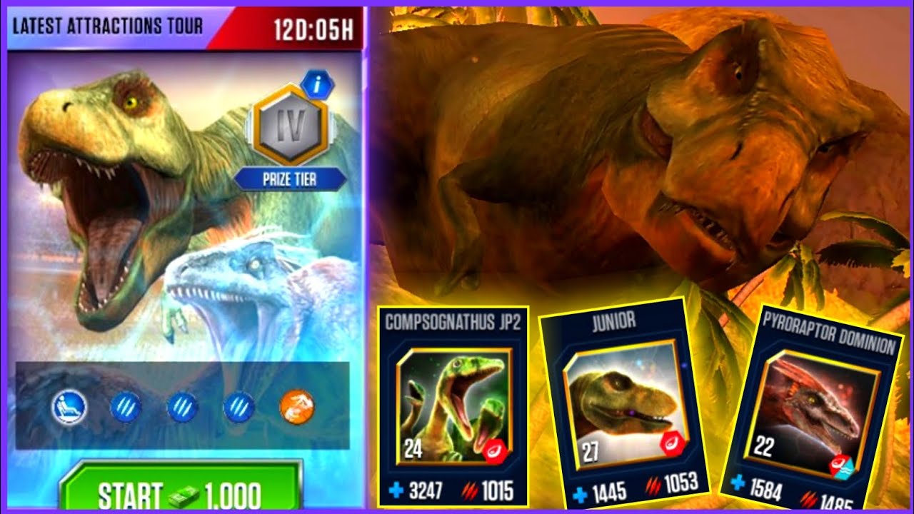 PYRORAPTOR GEN 2 JUNIOR COMPSOGNATHUS JP2 LATEST ATTRACTIONS TOUR ...