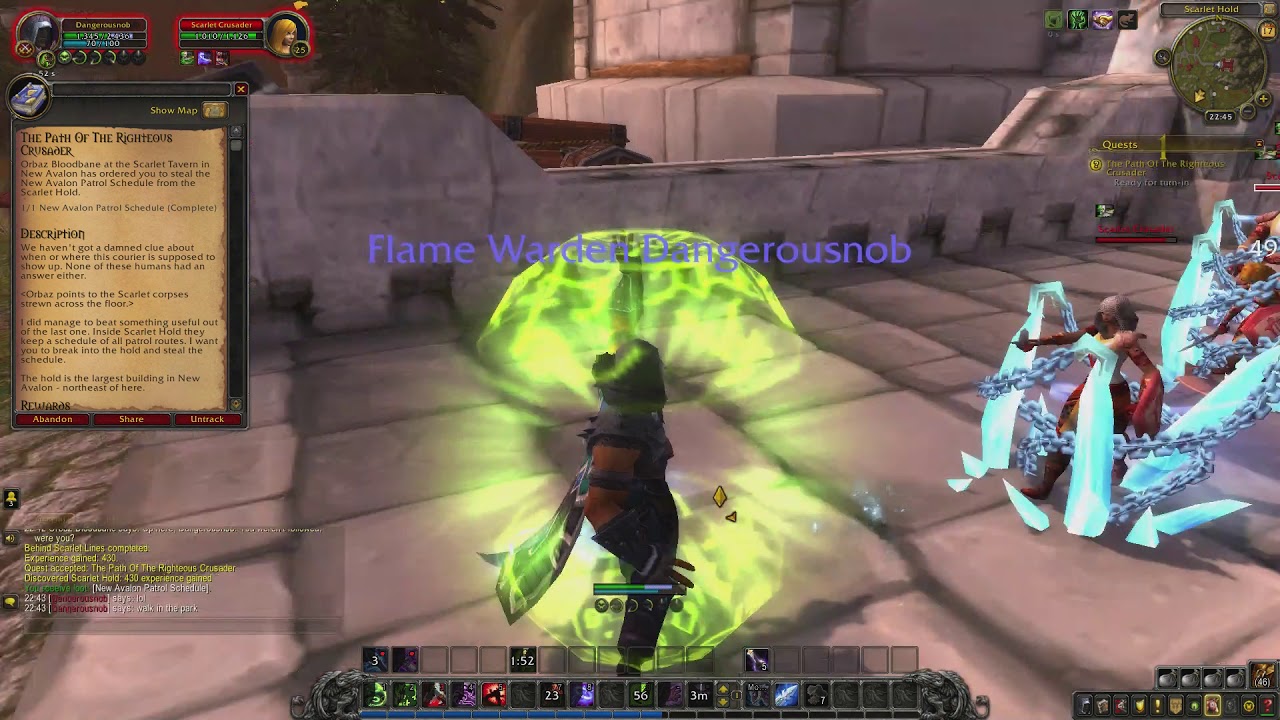 World of Warcraft: The Path Of The Righteous Crusader - Quest ID 12724 ...
