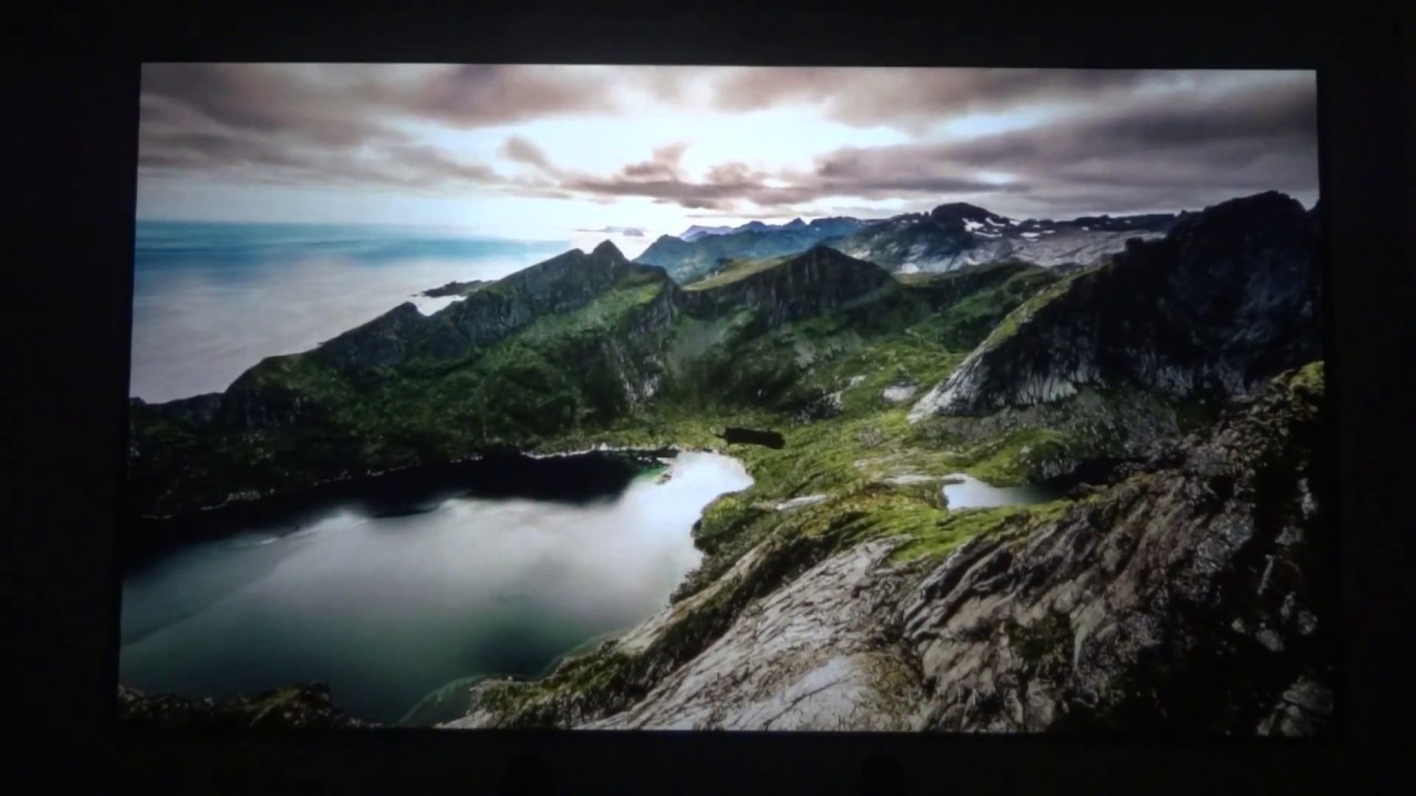 Black painted DIY ALR projector screen - YouTube