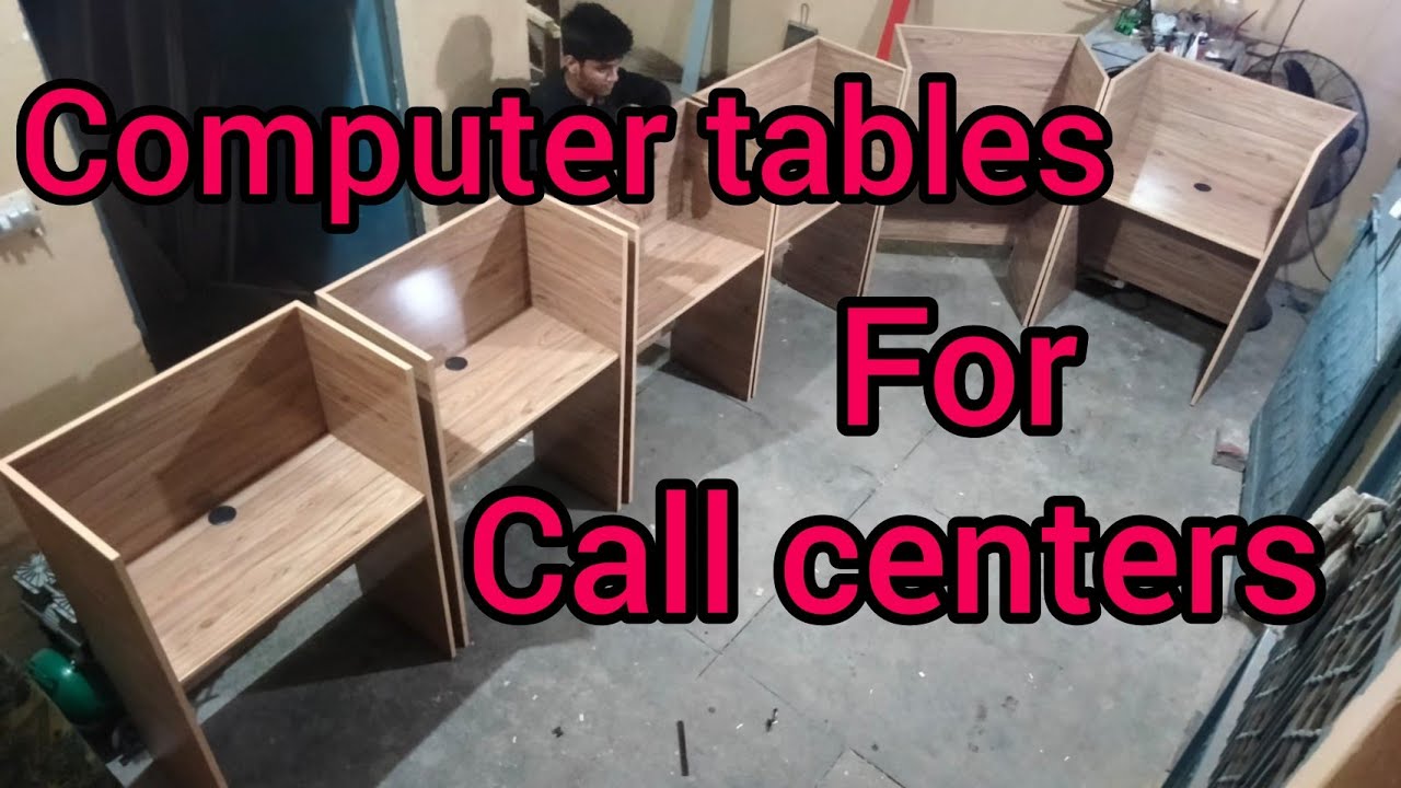 How to make computer tables for call centers #diy #woodworking #viral # ...