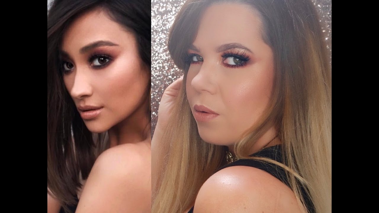 Shay Mitchell Inspired Makeup Tutorial: Warm Brown Eye & Nude Lip - YouTube