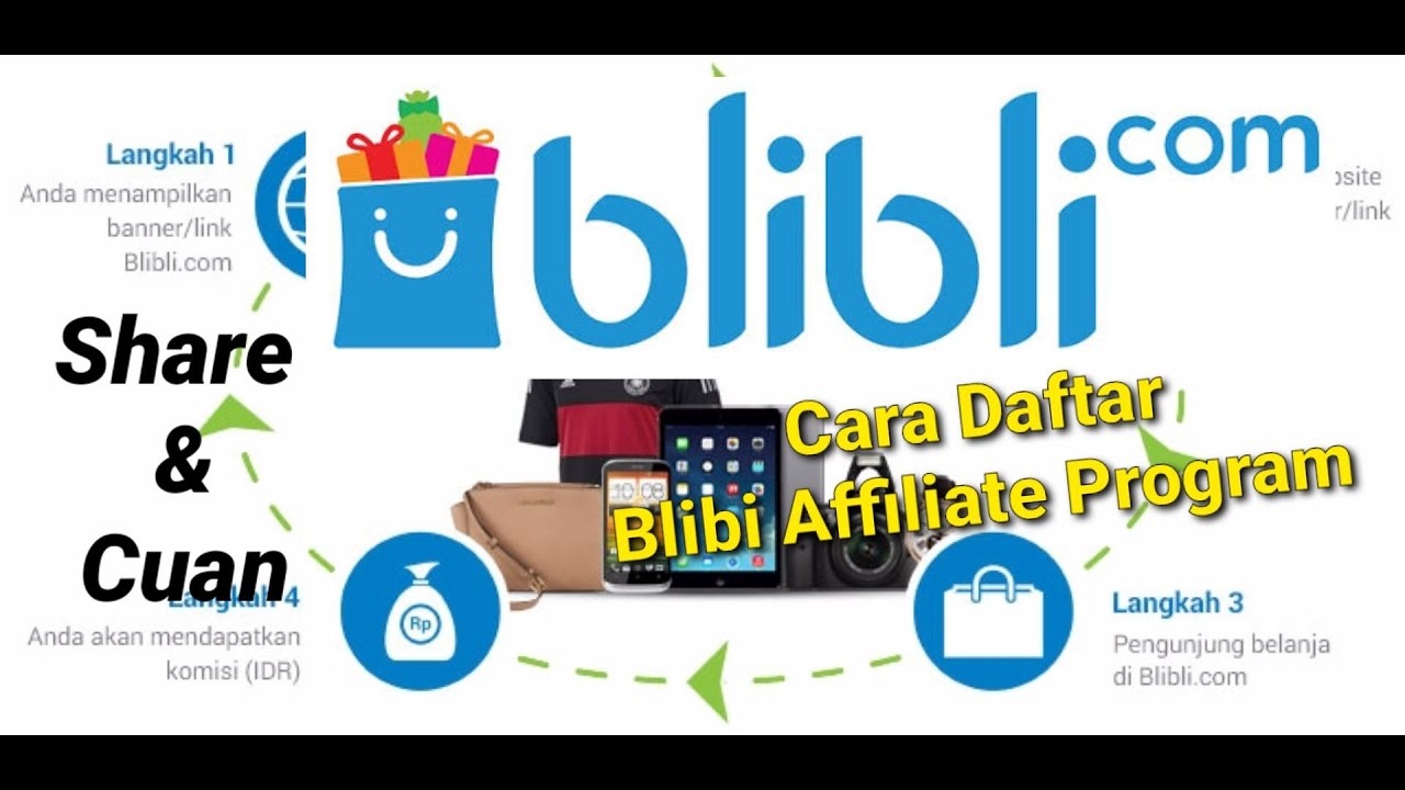 Cara Daftar Blibli Affiliate Program - YouTube