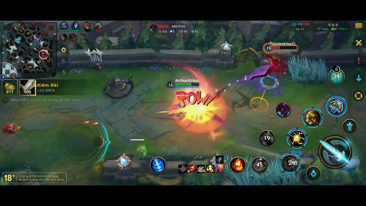 Jayce97 bắn đùng đùng dùng búa đập bôm bốp ếu gánh đc team team địch ...