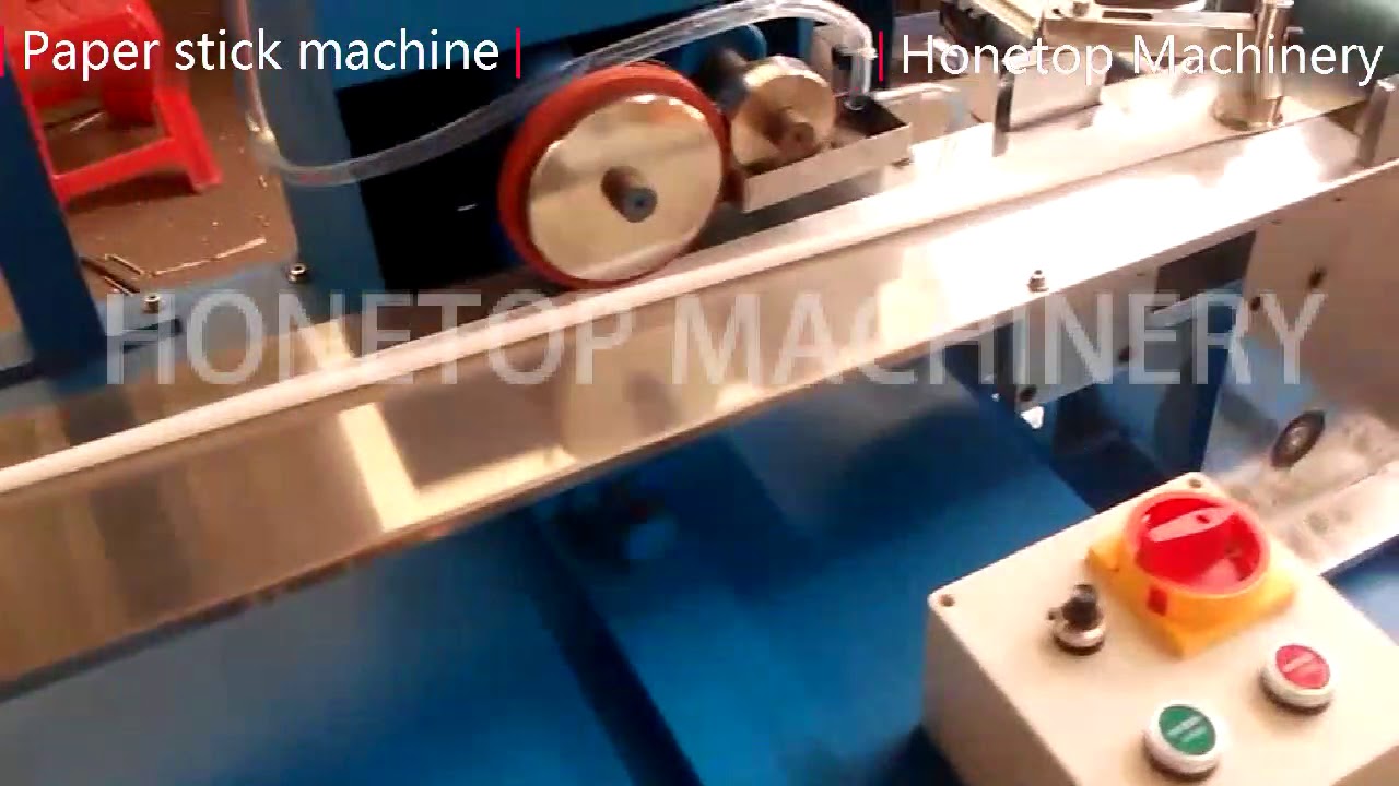 Paper stick making machine - YouTube