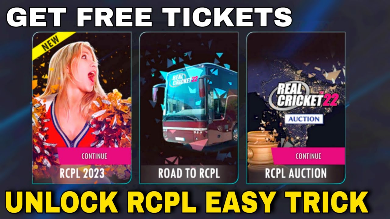 How To Unlocked Rcpl Free In Real Cricket 22 Version 1.0 New Update ...