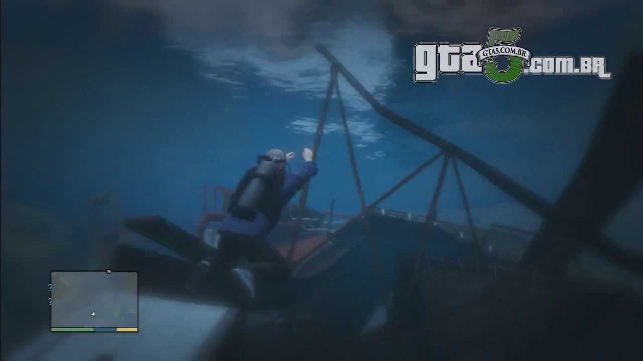 Naufrágio de navio no GTA V - YouTube