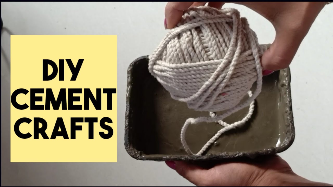 3 Simple And Easy DIY Cement Craft Ideas | Cement Craft | Home Decor ...