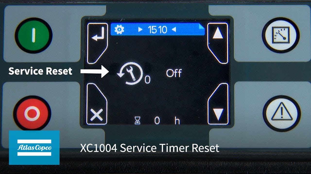Atlas Copco XC1004 Service Timer Reset | Atlas Copco Power Technique ...