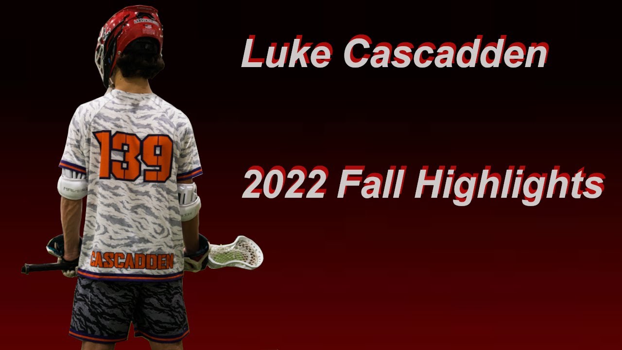 Luke Cascadden Fall 2022 Lacrosse Highlights - YouTube