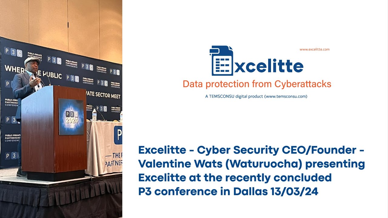 Cyber Security CEO/Founder presenting Excelitte at the recently ...