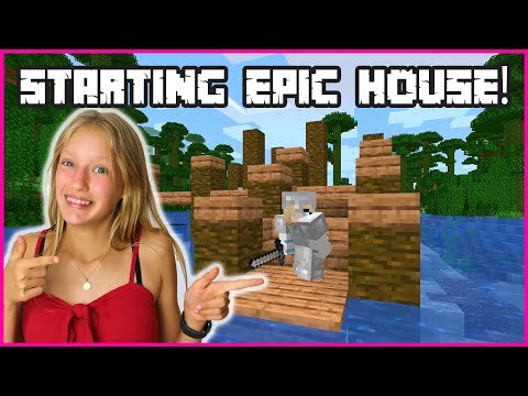 STARTING TO BUILD MY EPIC HOUSE!!!