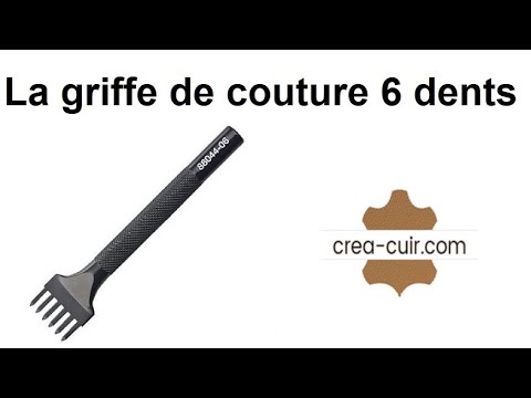 Couture du cuir : la griffe à frapper à pointe diamant - Créa-Cuir ...