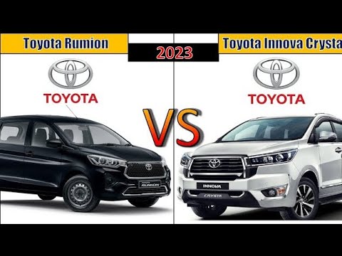 2023 Toyota Rumion vs 2023 Toyota Innova Crysta Engine, Specification ...