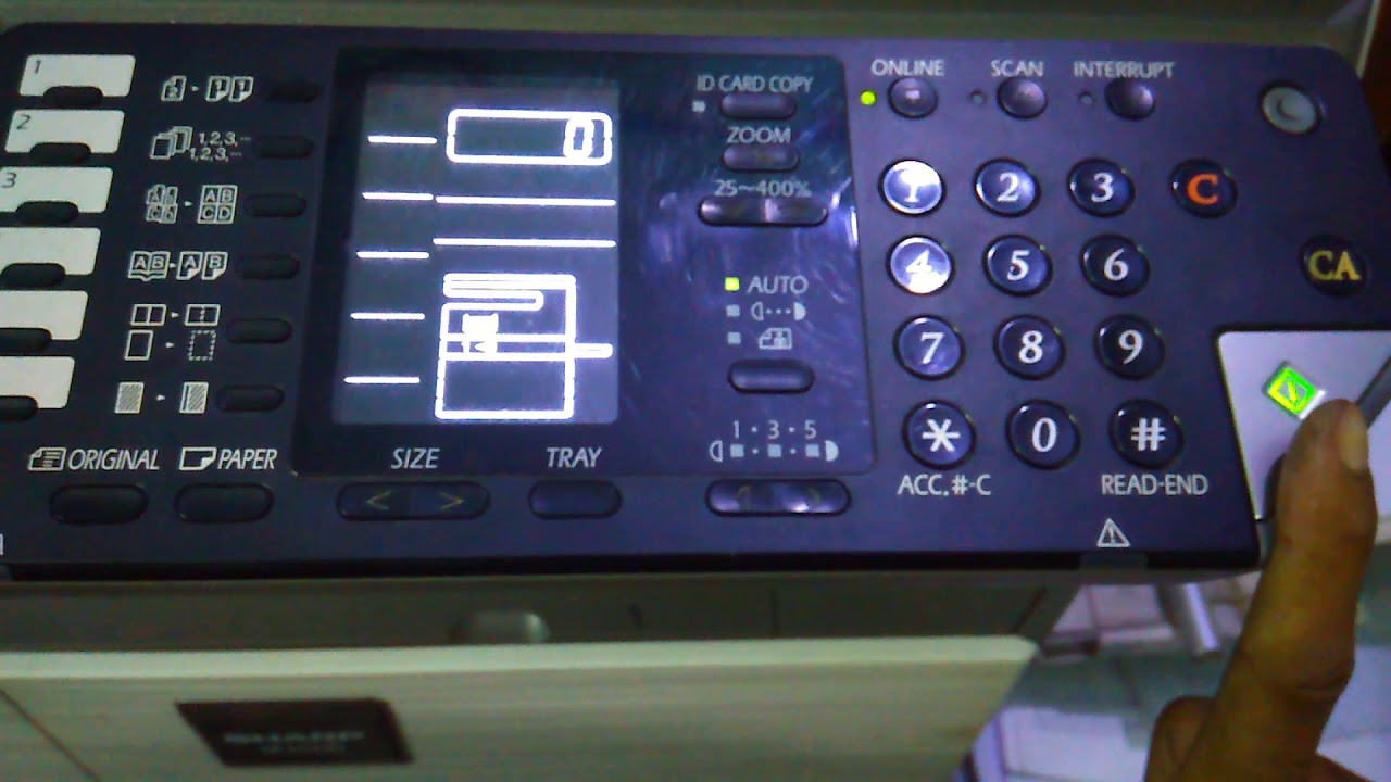 How To Test Print Sharp AR Series Copier... - YouTube