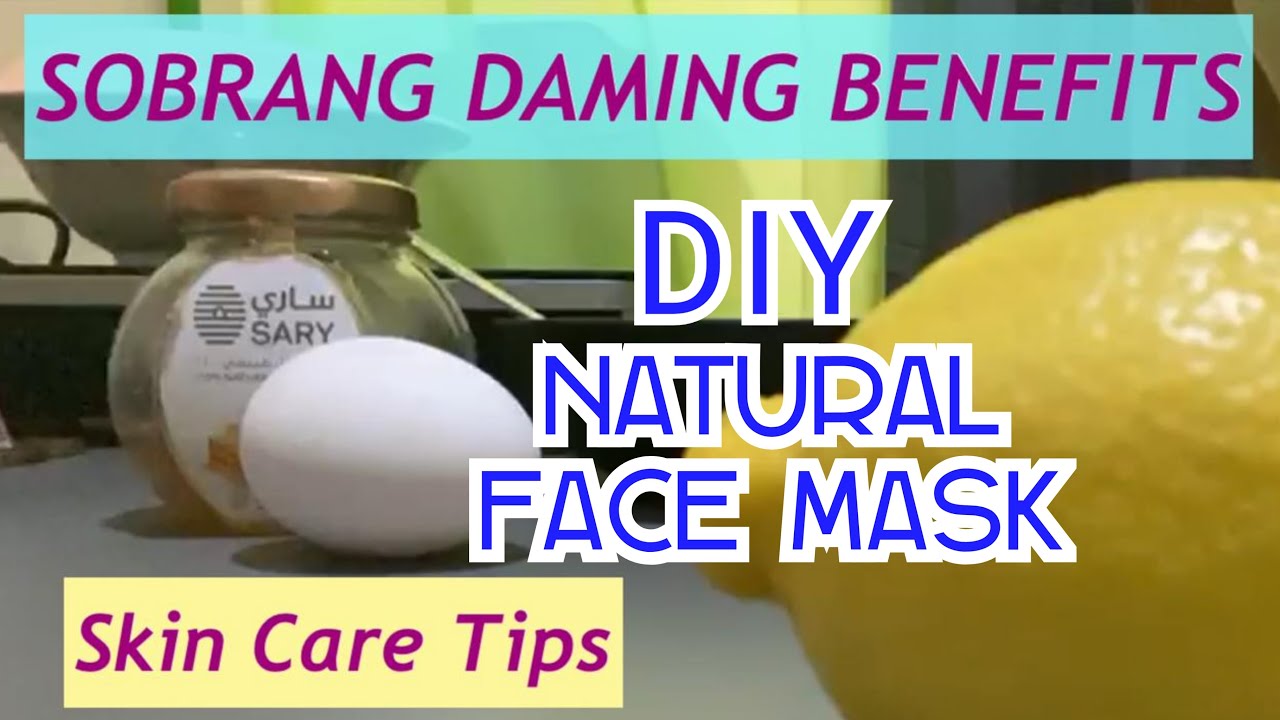 DIY NATURAL FACE MASK Using Only 3 Ingredients - YouTube
