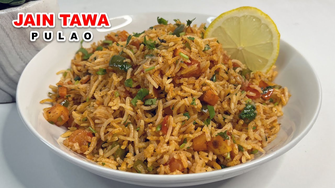 Jain Tawa Pulao | Jain Pulao Without Onion & Garlic | No Onion No ...