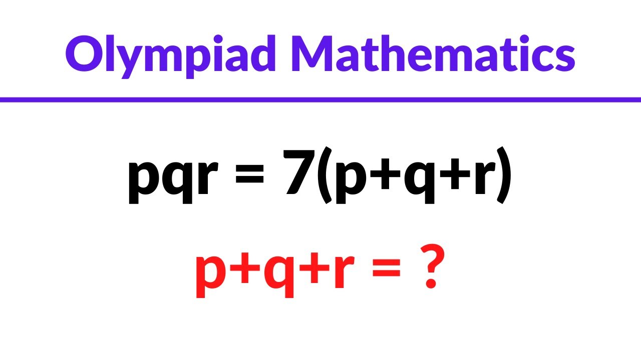 Diophantine Equation | Number Theory | Olympiad Mathematics - YouTube