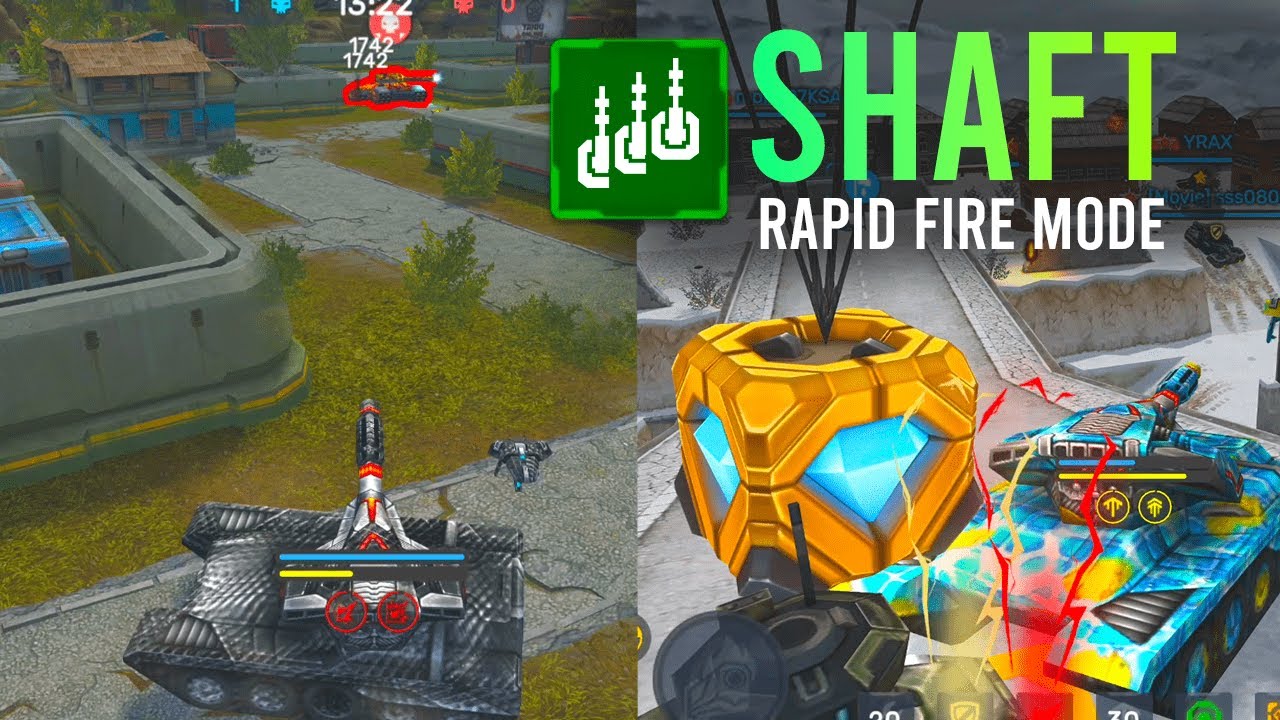 SHAFT « RAPID FIRE MODE » ABSURD DAMAGE! - Tanki Online - YouTube