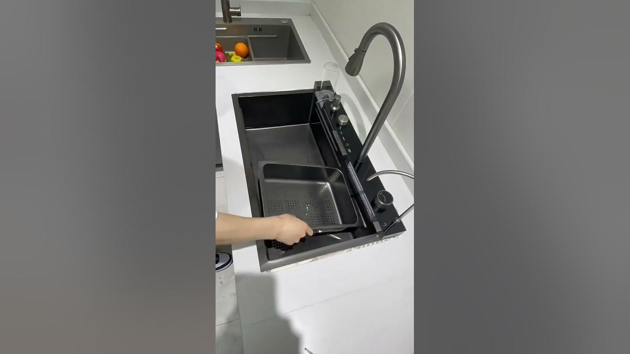 Многофункциональная, цифровая, умная кухонная мойка с изливом водопад и ...