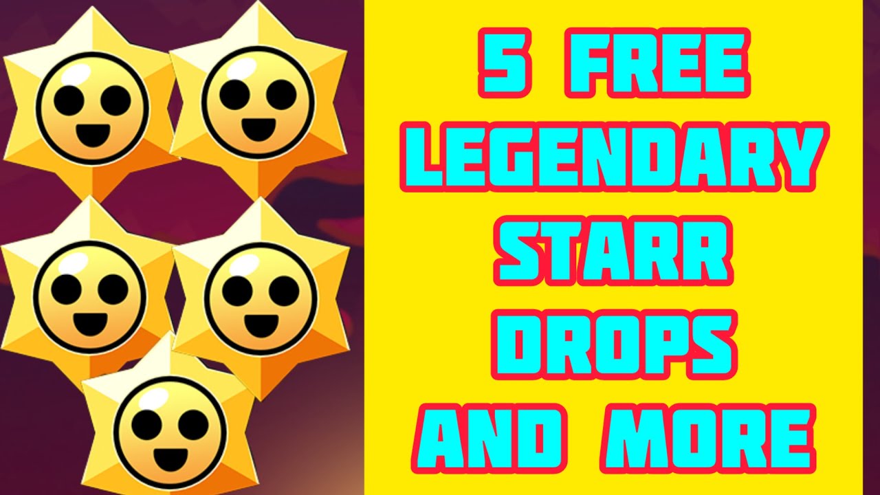 5 Free Legendary Starr Drops and More! - Brawl Stars - YouTube