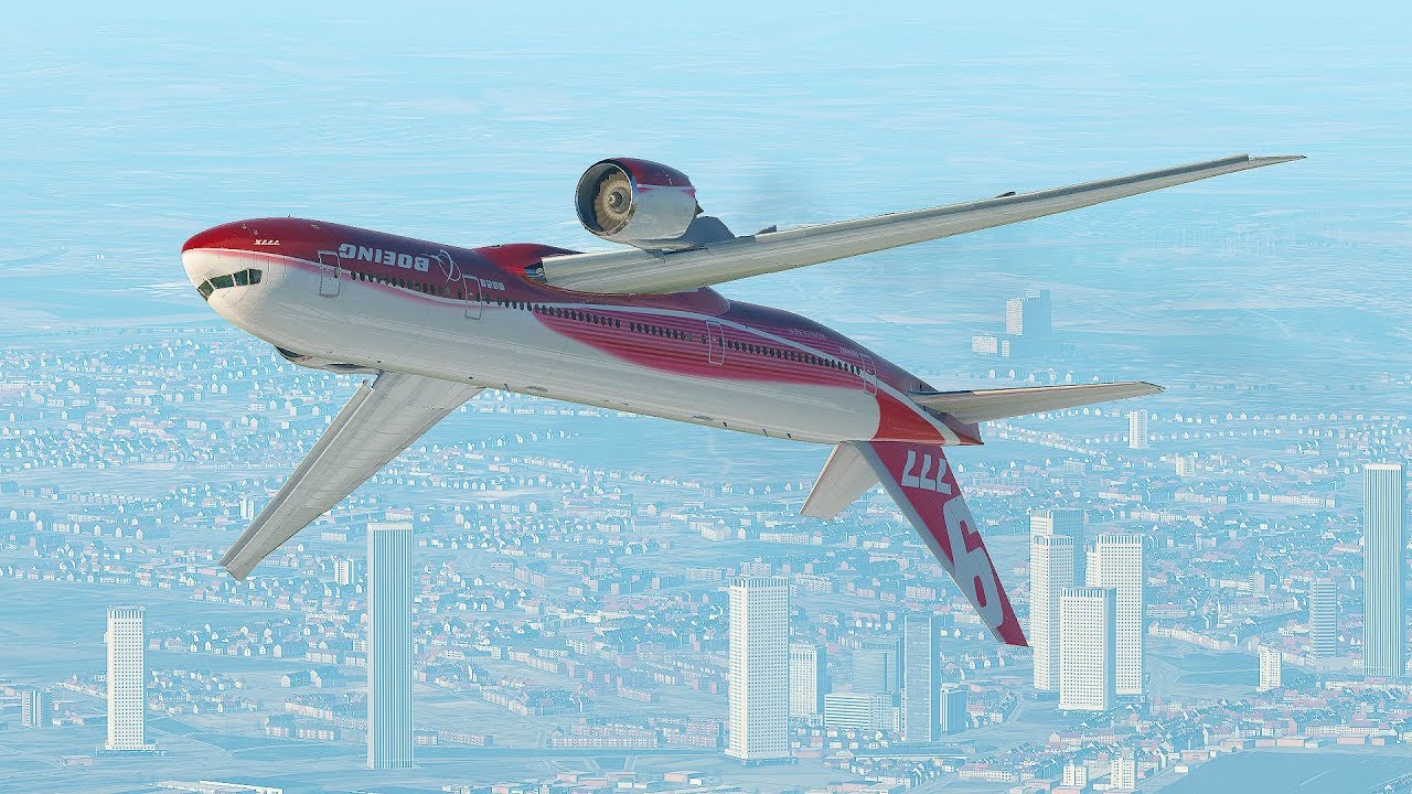 Boeing 777X Vertical Take Off And Flying Inverted | Xplane 11 - YouTube