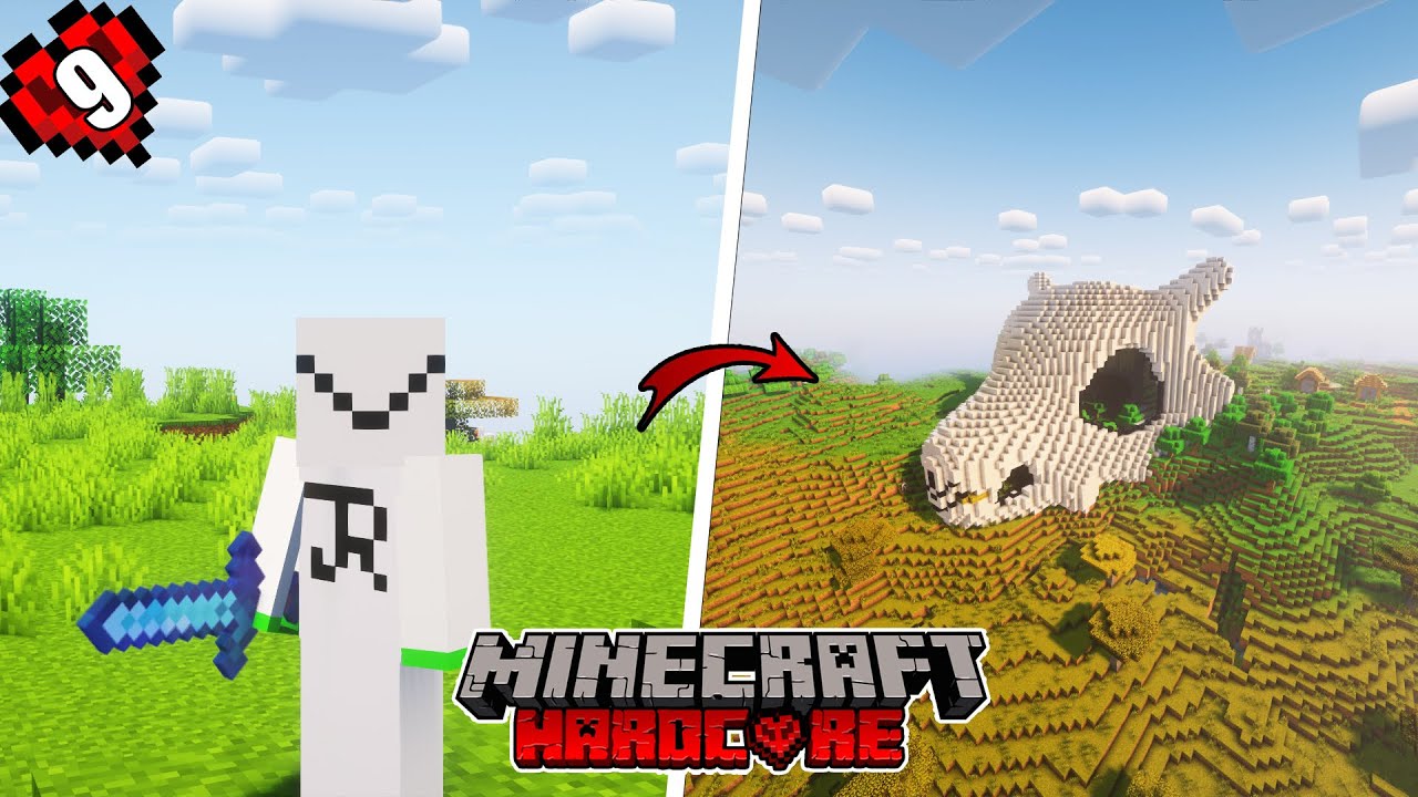 I Build A Baby Dragon Skull In Minecraft Hardcore - YouTube